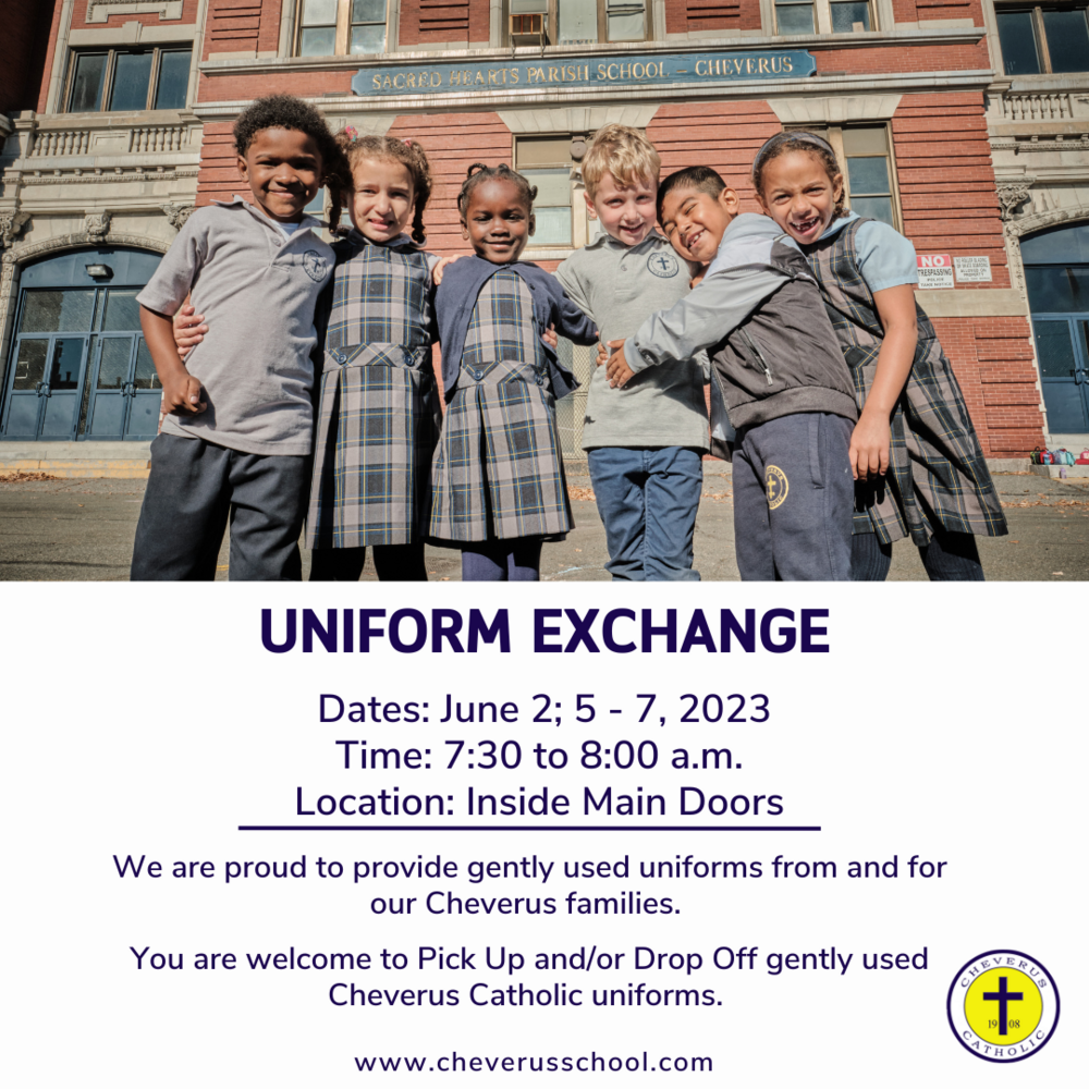 Uniform Exchange Program - Cheverus Catholic School - Malden, MA